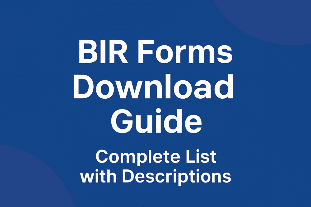BIR Forms Download Guide 2025: Complete List with DescriptionsPoor ...