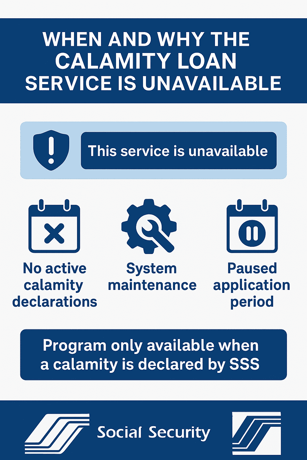 Why the SSS Calamity Loan 2025 Option Is Unavailable in the PortalPoor Pinoy Investor – A ...