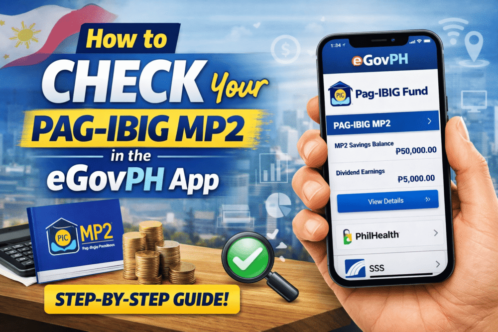 How to Check Your Pag-IBIG MP2 Information via eGovPH AppPoor Pinoy ...